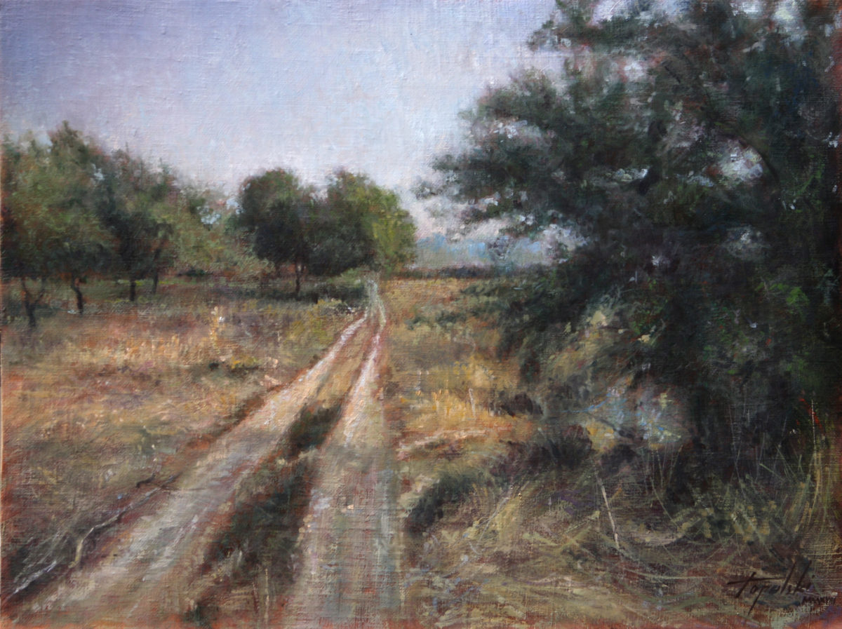 Country Road – Landscape Oil painting - Fine Arts Gallery - Original ...