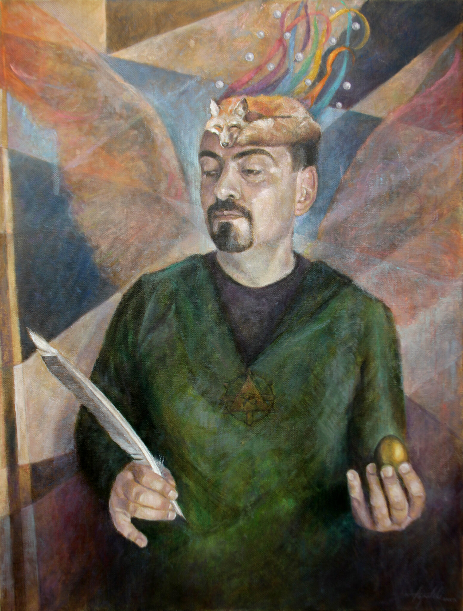 Archangel Metatron - Symbolic Fantastic Surreal Oil Painting - Fine ...
