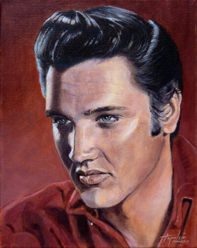 Elvis - Portrait Oil Painting - Fine Arts Gallery - Original fine Art ...